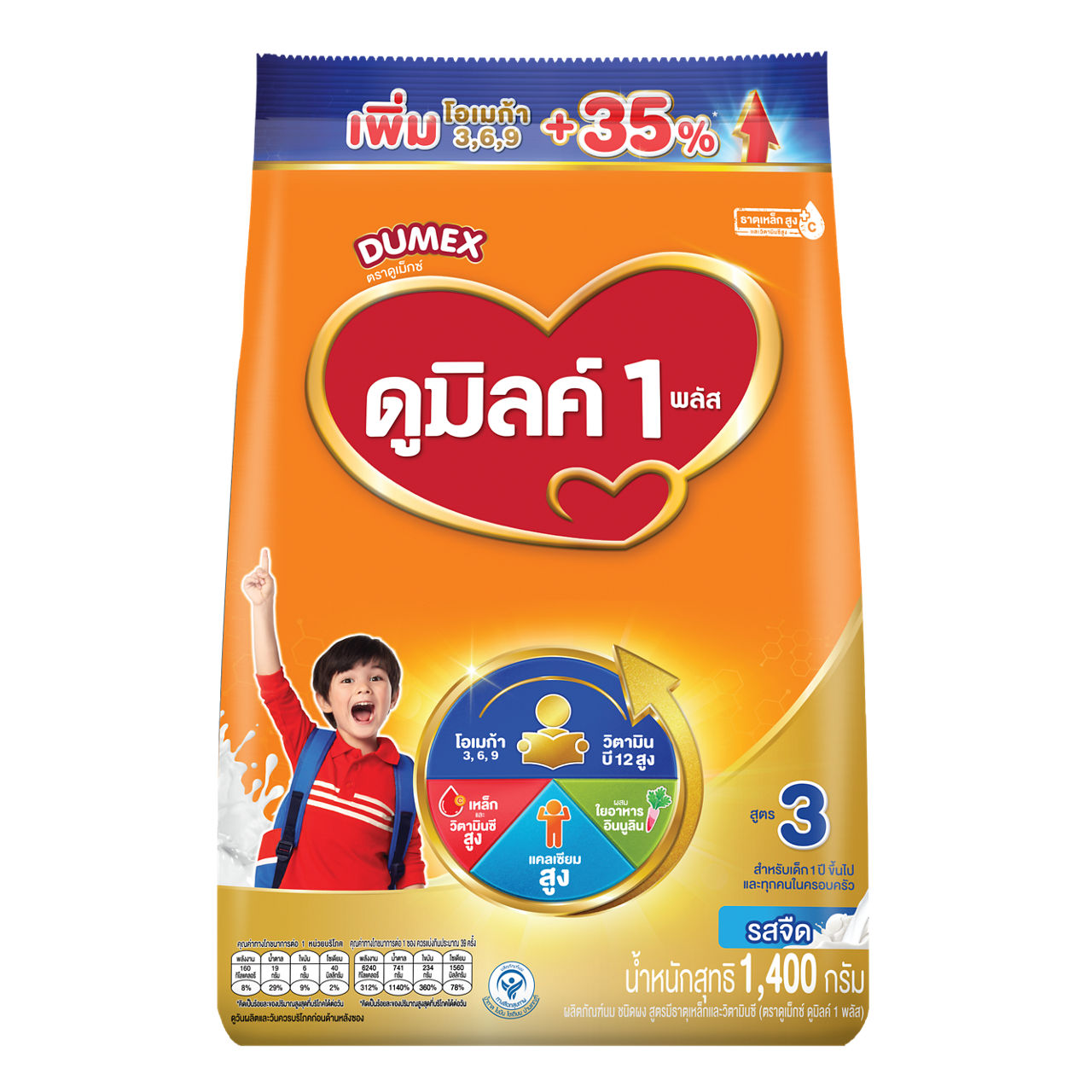 นมผง Dumex Dumilk ดูมิลค์ นมสำหรับเด็กวัยกำลังโต